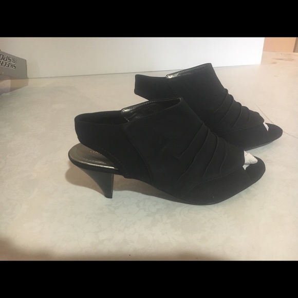 comfortview | Shoes | New Cut Out Peep Toe Sandal Booties Black | Poshmark